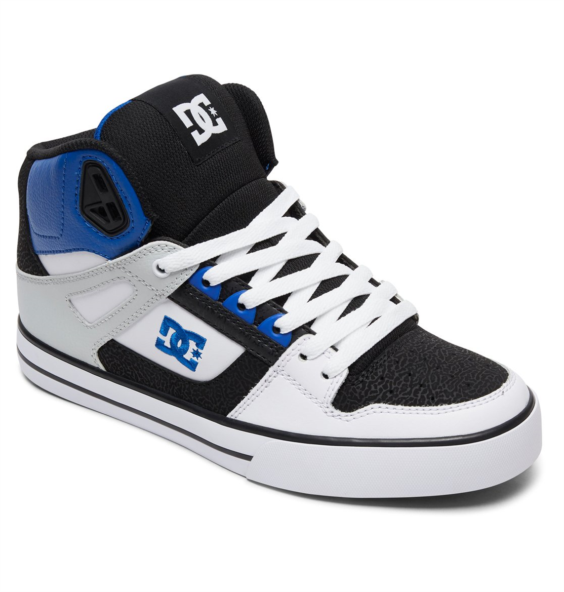 Dc Pure High-Top Wc Mens Shoes, Blk Wht Blu | Underground Skate