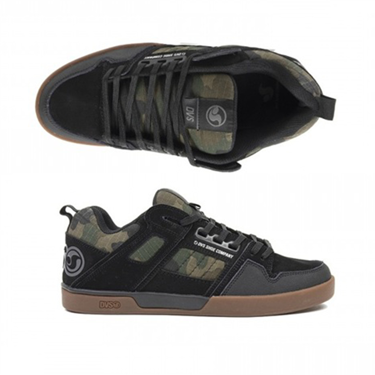 Dvs Comanche 2.0+ Shoes, Black Camo Nubuck | Underground Skate
