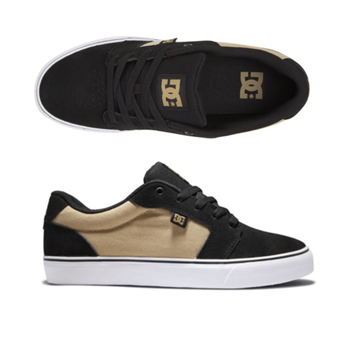 Dc Anvil Mens Shoes, Black/Black/Brown | Underground Skate